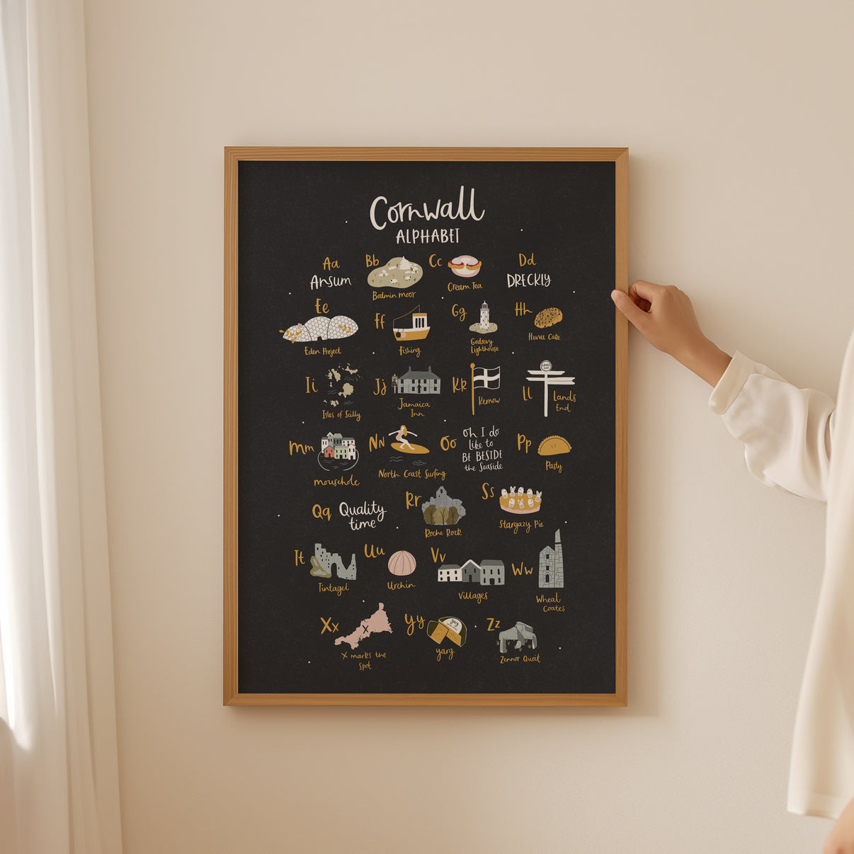Cornwall Alphabet Print | Abbie Imagine Design