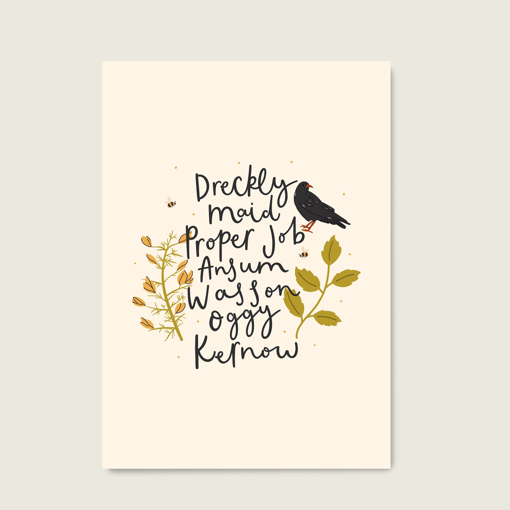 Cornish Words Print | Abbie Imagine | Cornwall, UK – Abbie Imagine Design